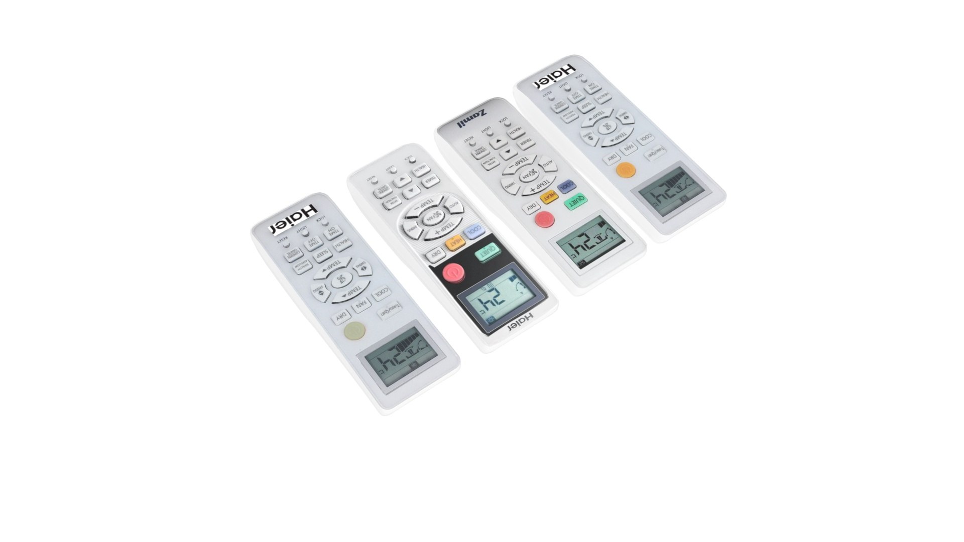 Haier Air Conditioner Remote Controls Set 3D - TurboSquid 2268881