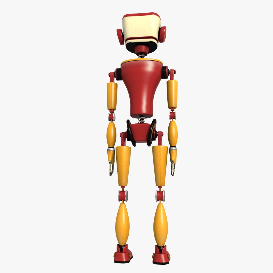 Red Robot 3d Model