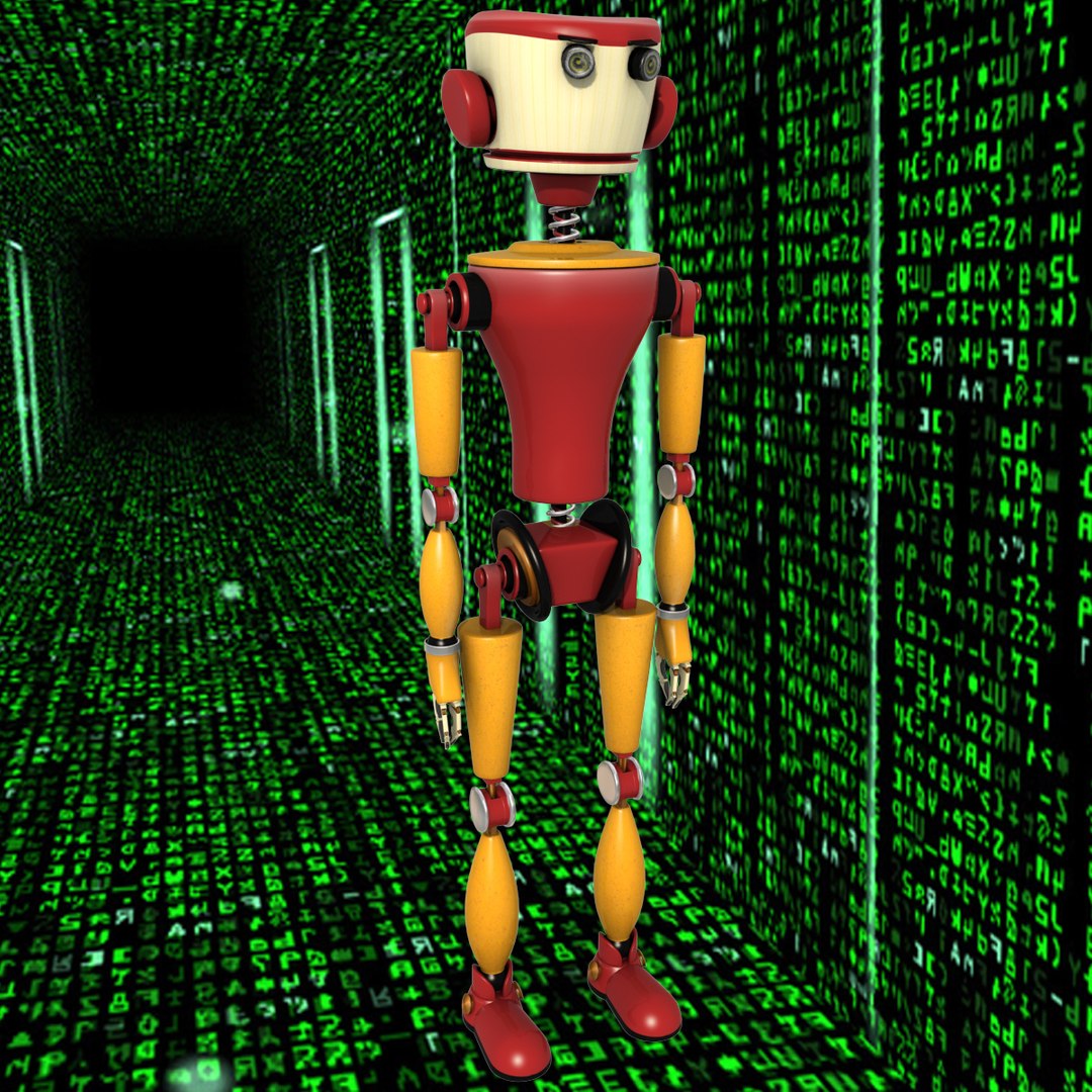 Red Robot 3d Model