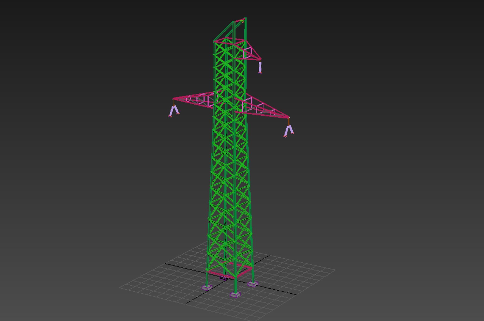 3d Tower Electrical Transmission
