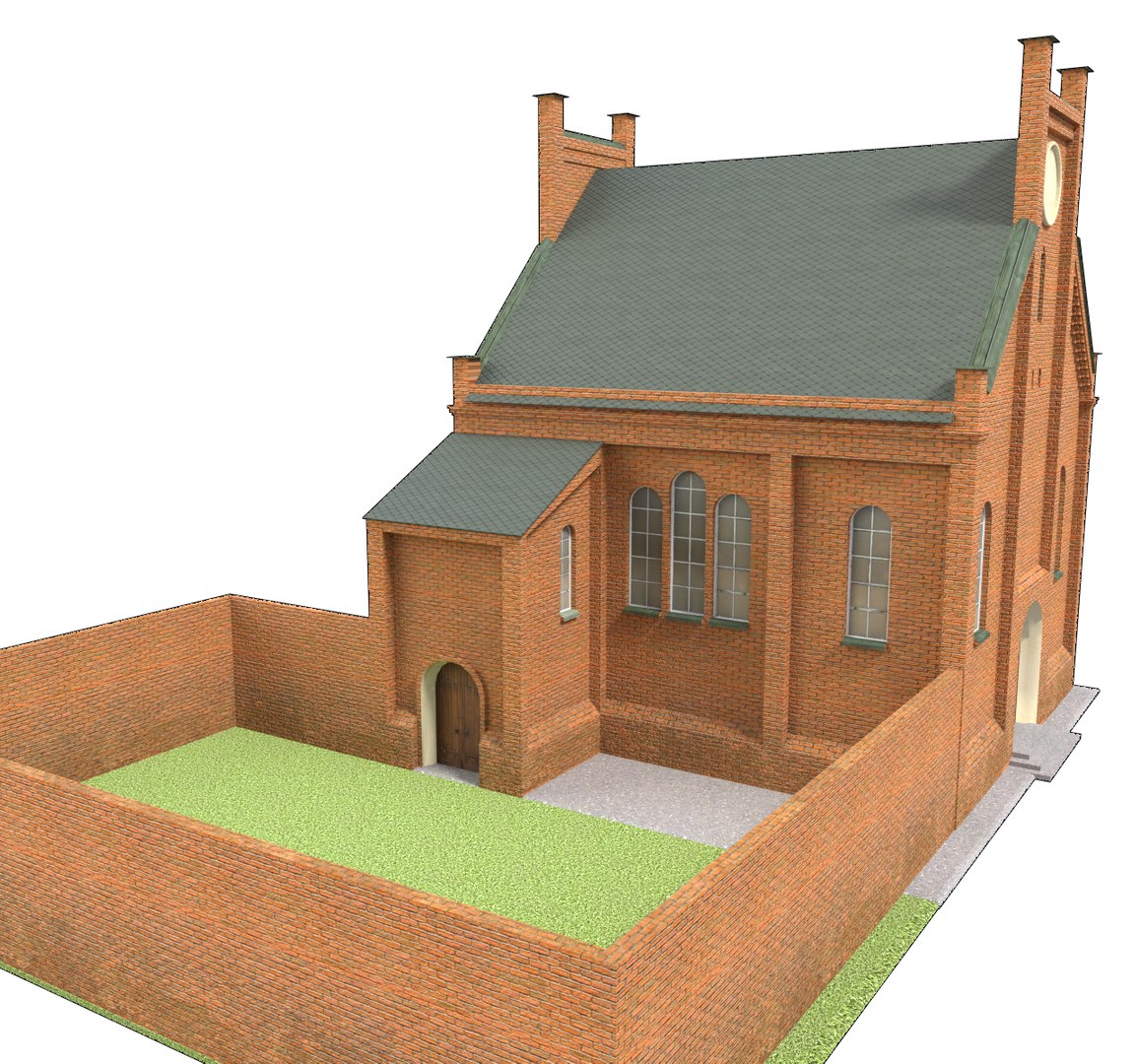 3D Model Synagogue - TurboSquid 1204129