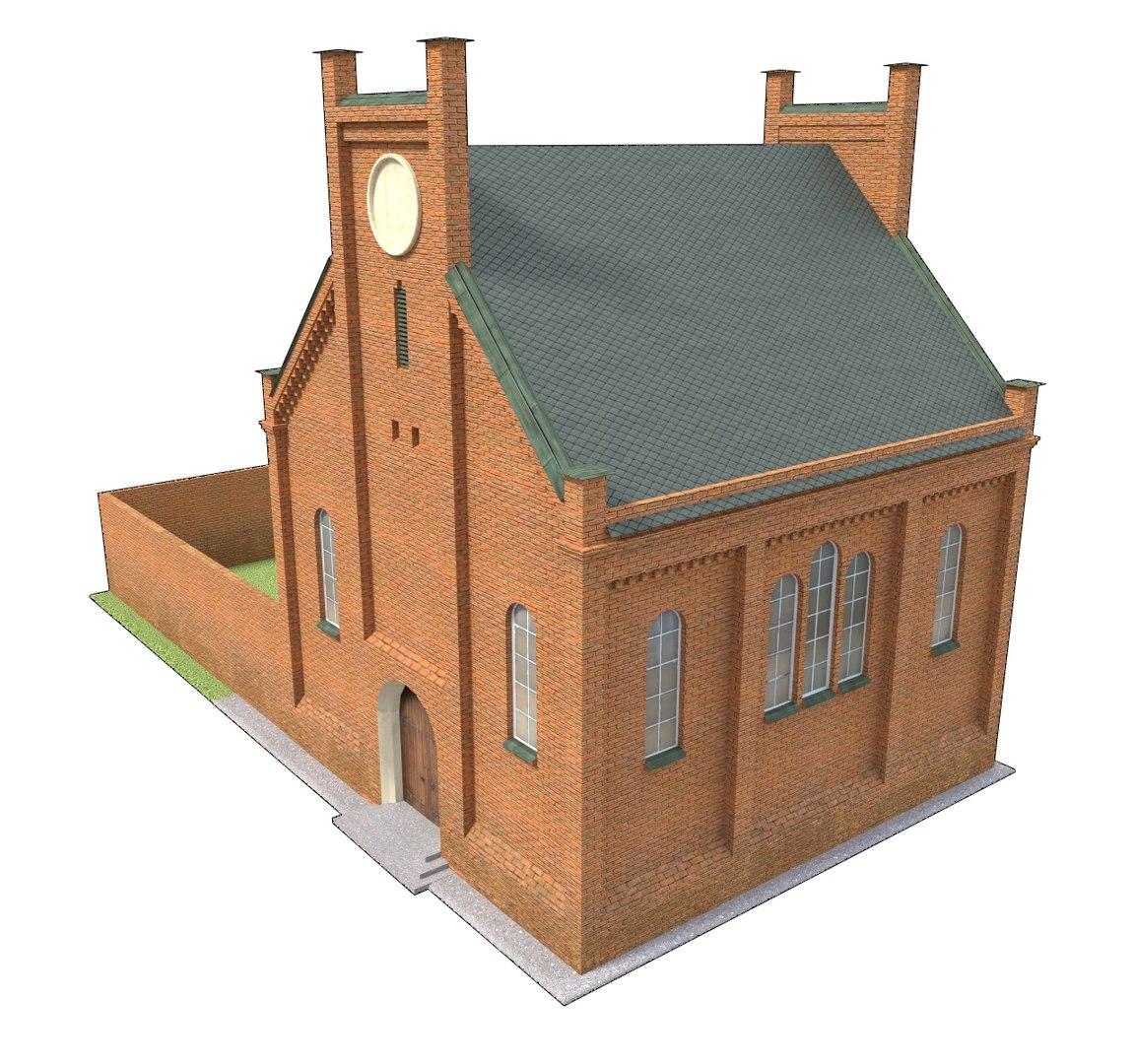 3D Model Synagogue - TurboSquid 1204129