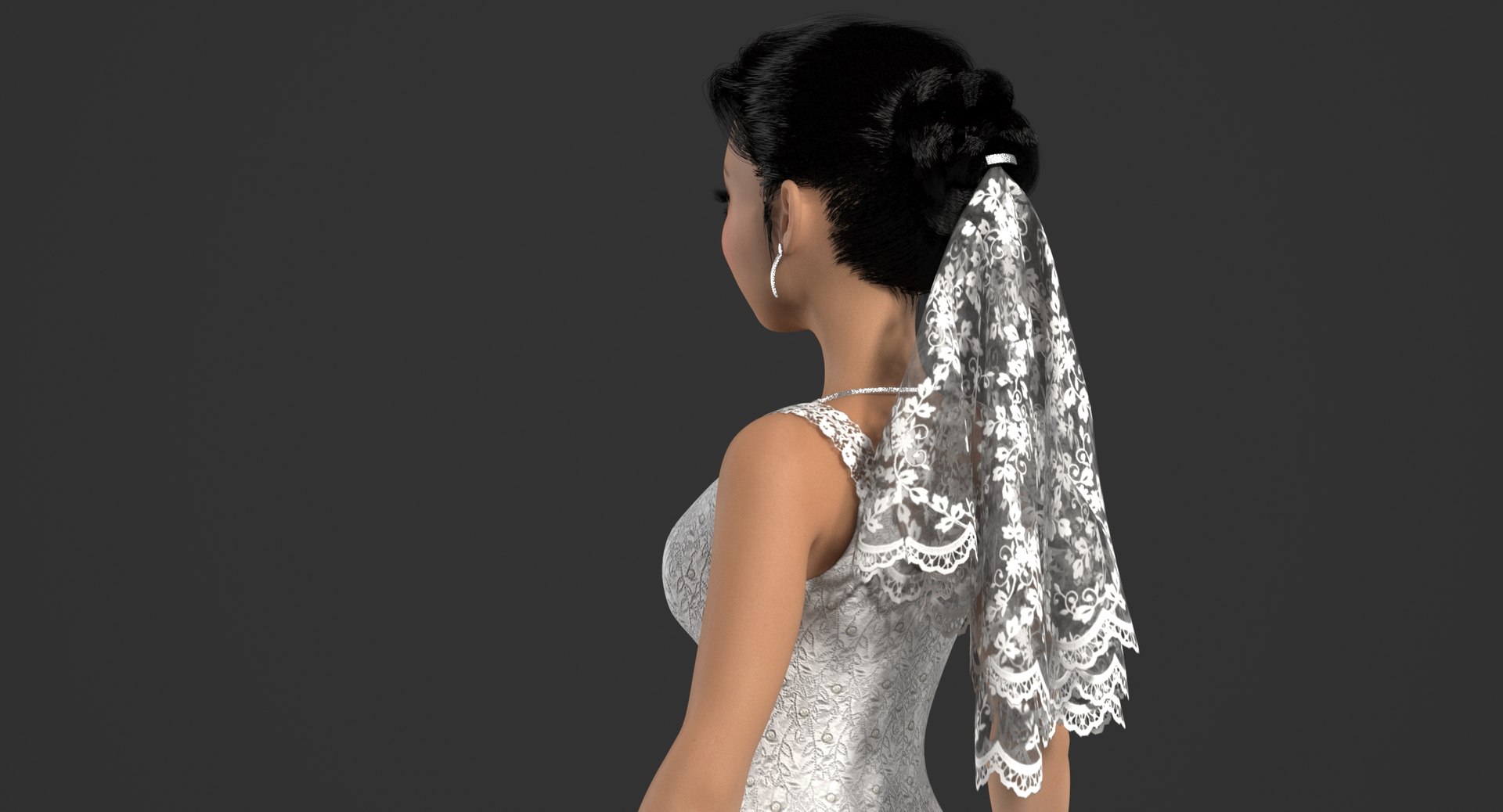Realistic Bride Rig 3D Model - TurboSquid 1178748