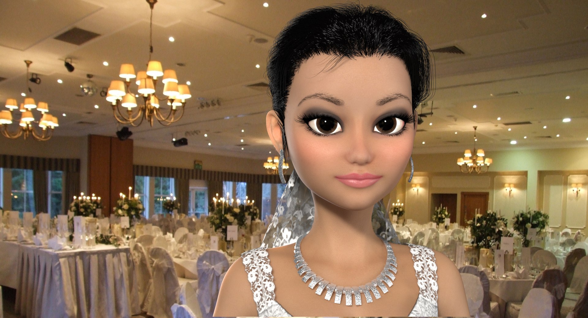 Realistic Bride Rig 3D Model - TurboSquid 1178748