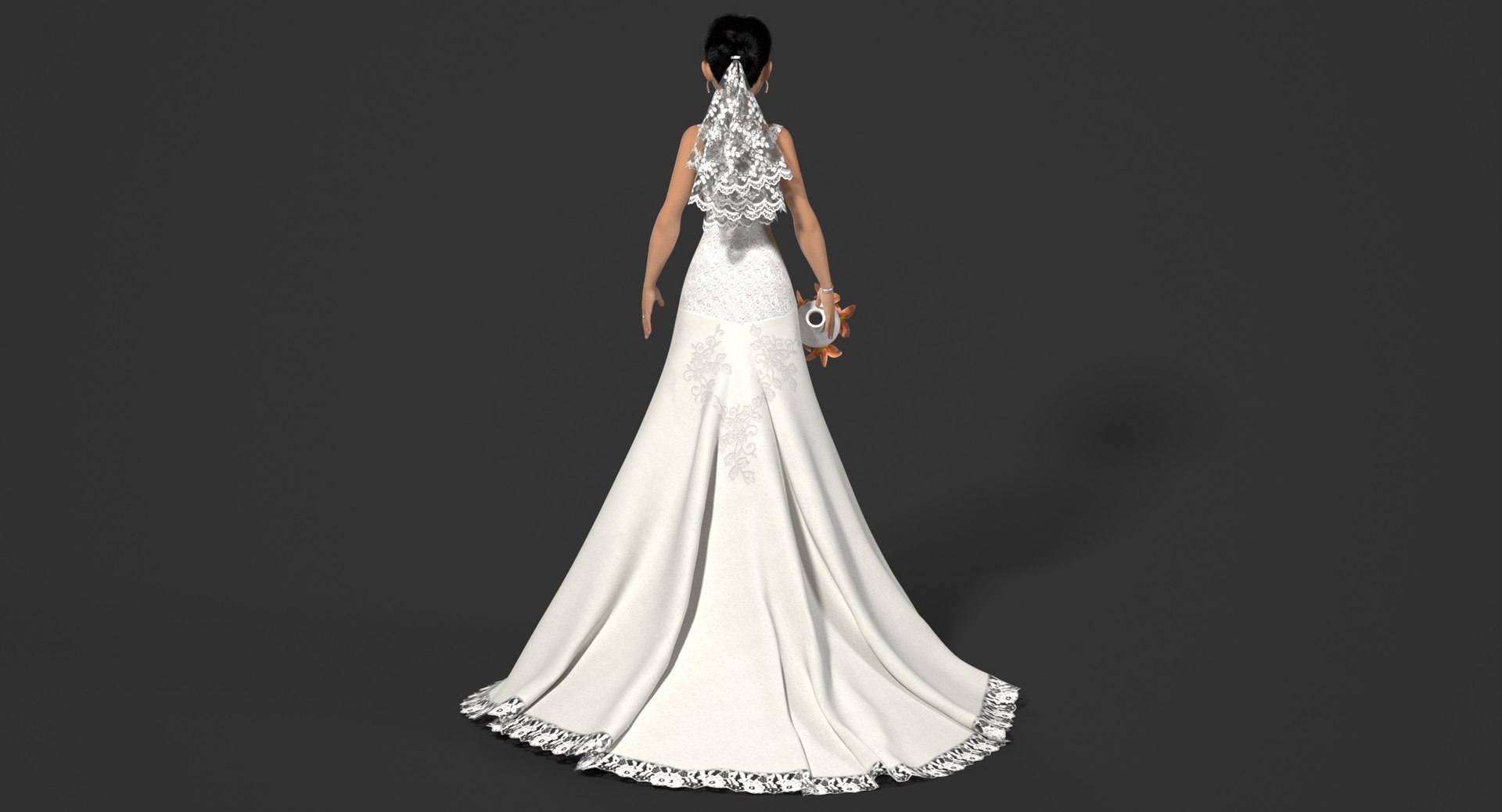 Realistic Bride Rig 3D Model - TurboSquid 1178748