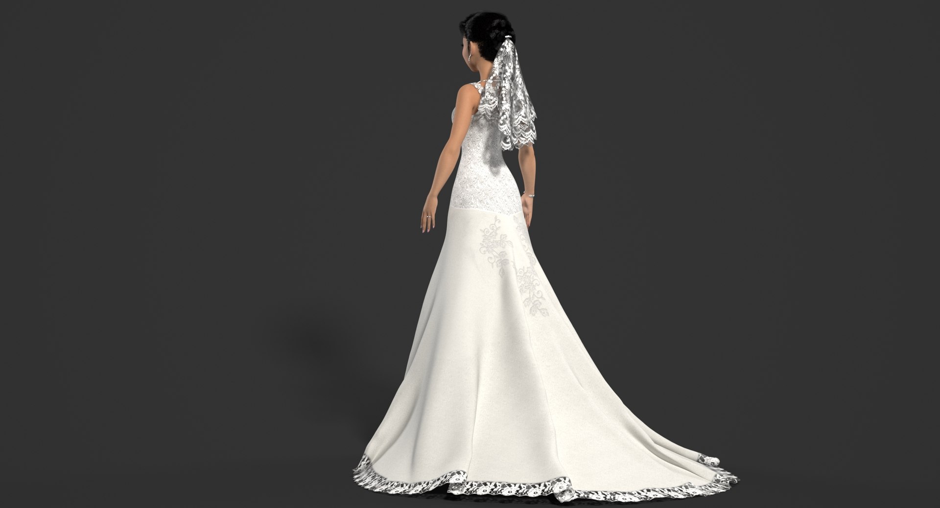 Realistic Bride Rig 3D Model - TurboSquid 1178748