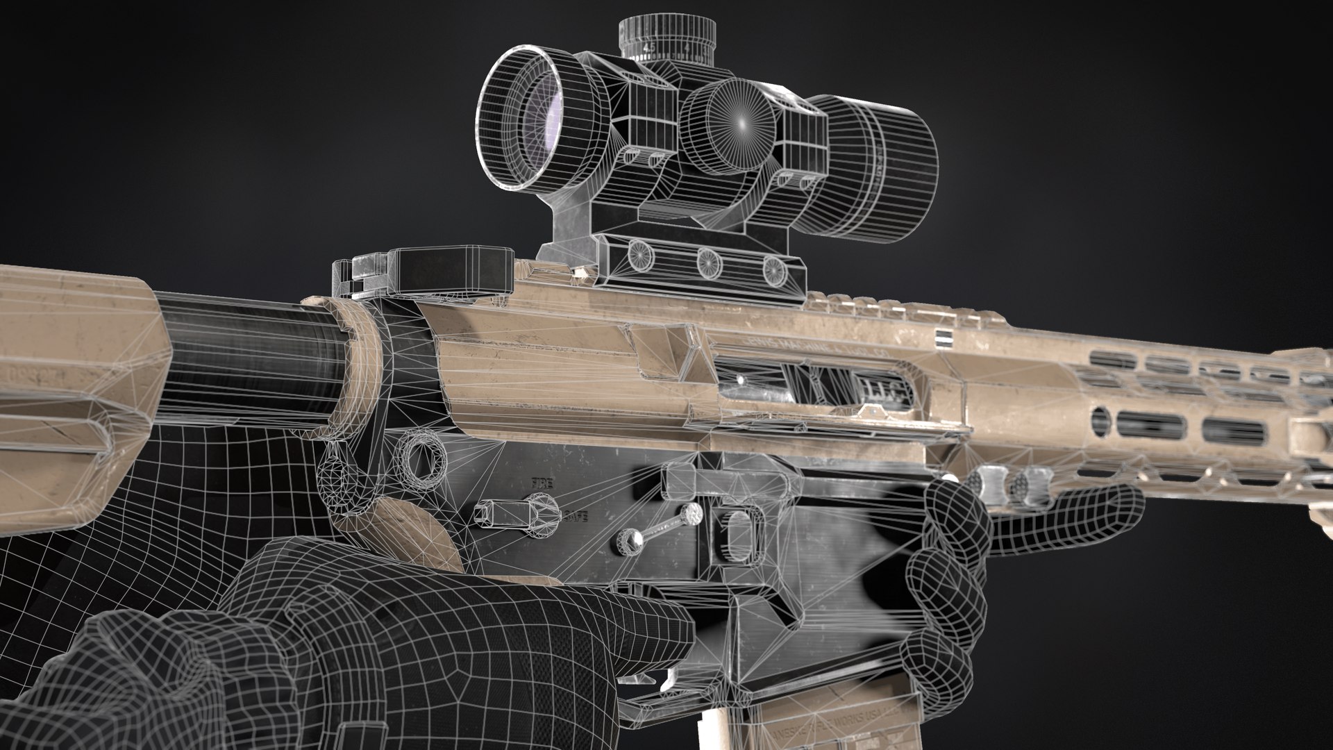 3D Model M4 Assault Rifle - TurboSquid 2090296