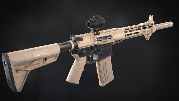 modelo 3d Rifle de asalto M4 - TurboSquid 2090296