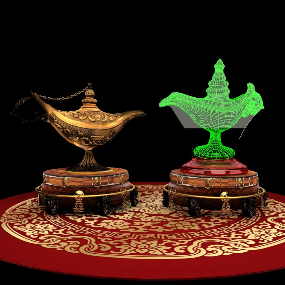 Chinese Magic Lamp 3D Model - TurboSquid 2282874