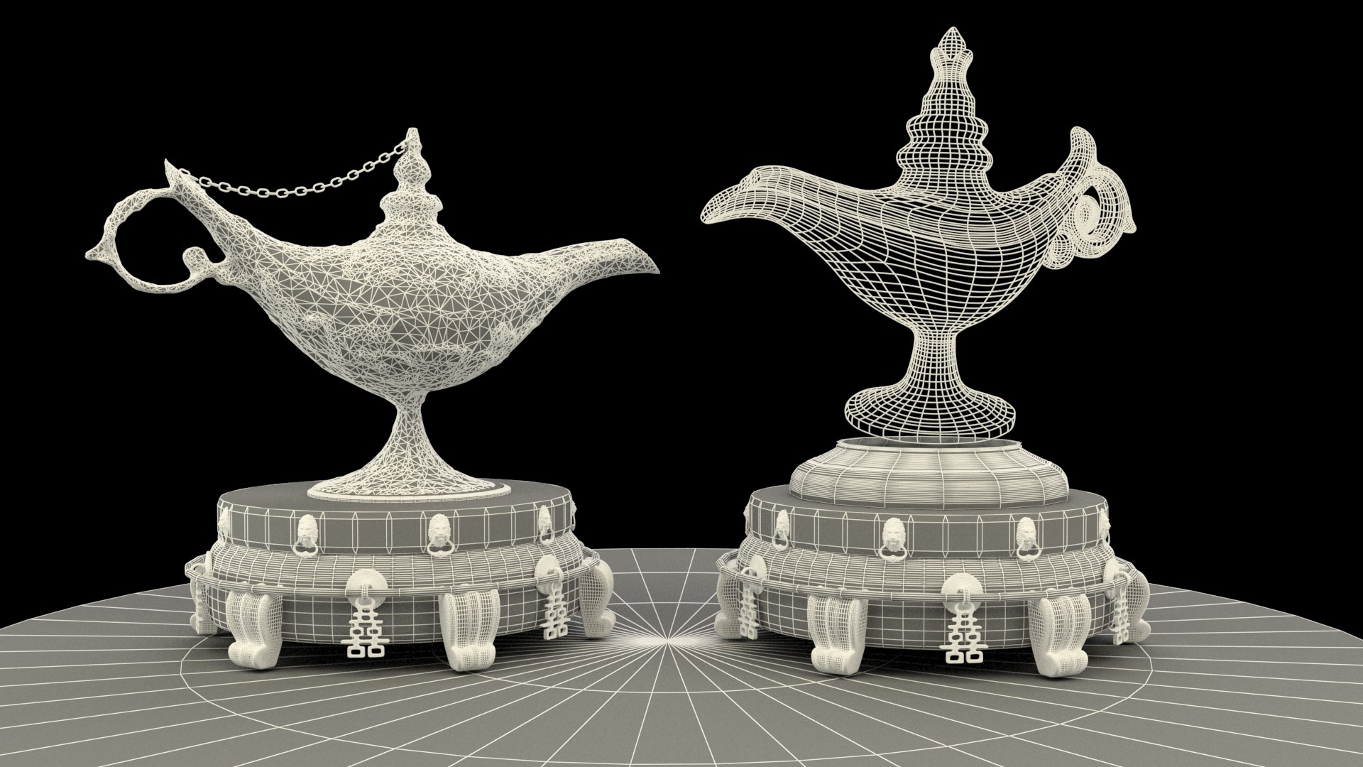 Chinese Magic Lamp 3D Model - TurboSquid 2282874