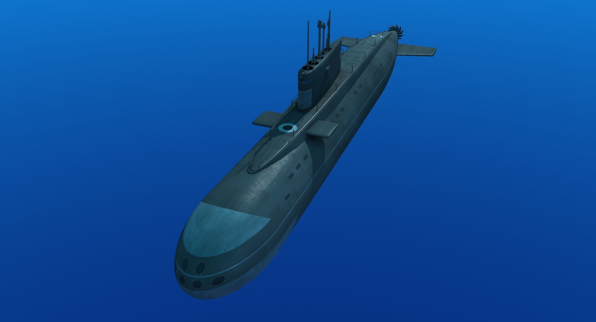 3d Model Kilo Class Submarine Iran