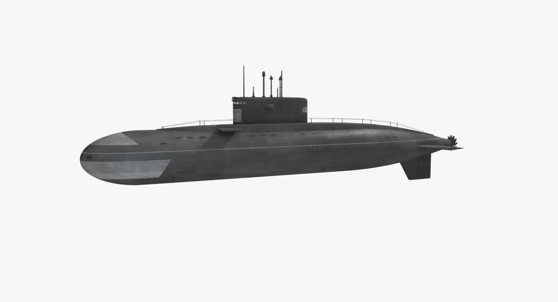 3d Model Kilo Class Submarine Iran