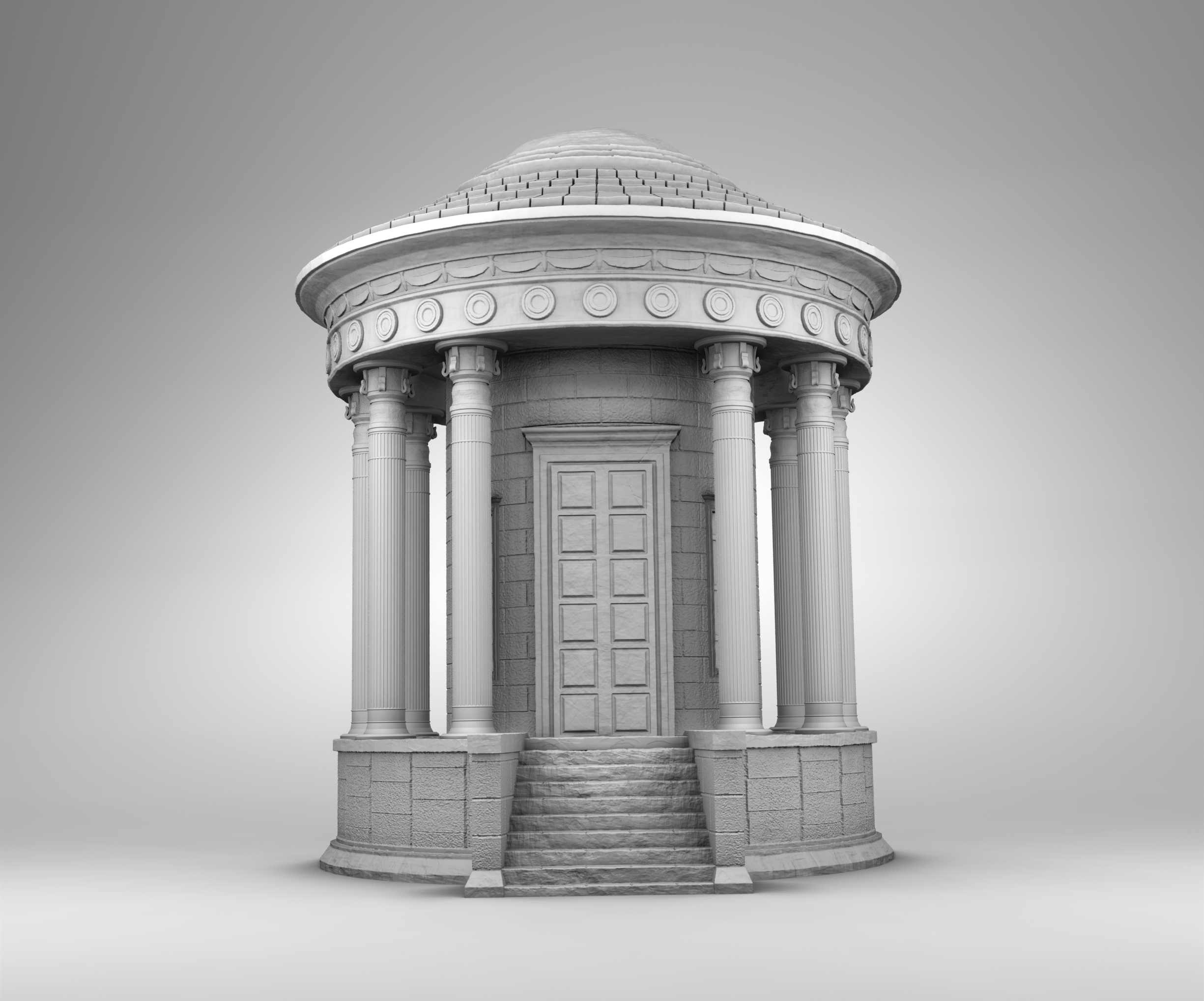 3D greek tower - TurboSquid 1687417