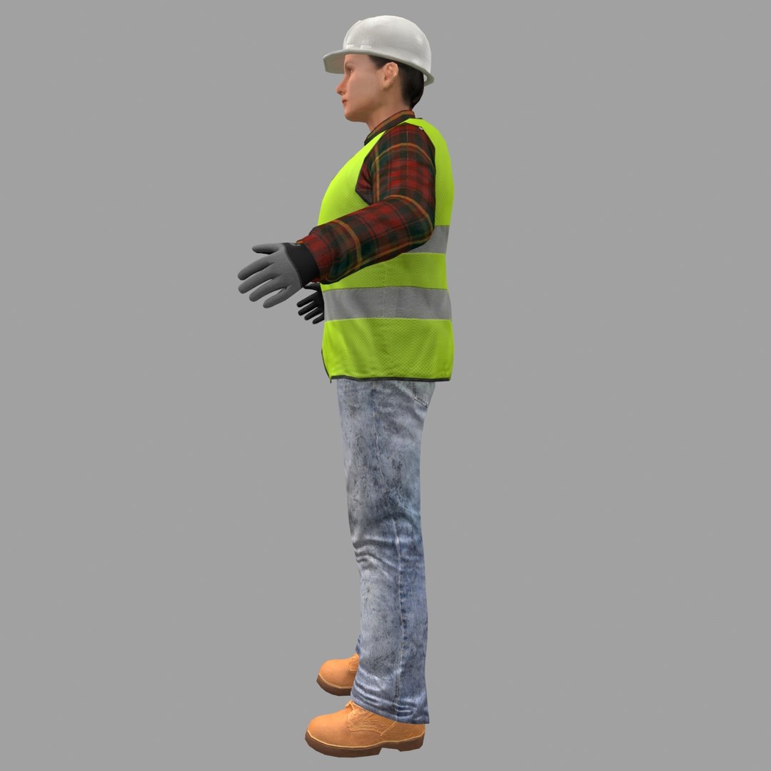 Female Worker 3D Model - TurboSquid 1403061