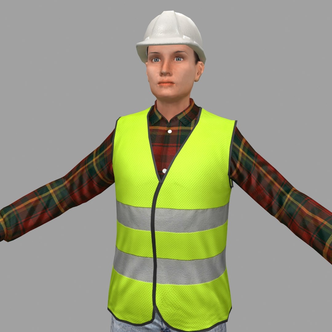 Female Worker 3D Model - TurboSquid 1403061