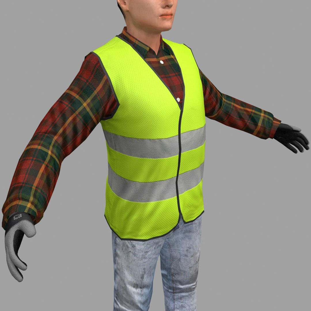 Female worker 3D model - TurboSquid 1403061