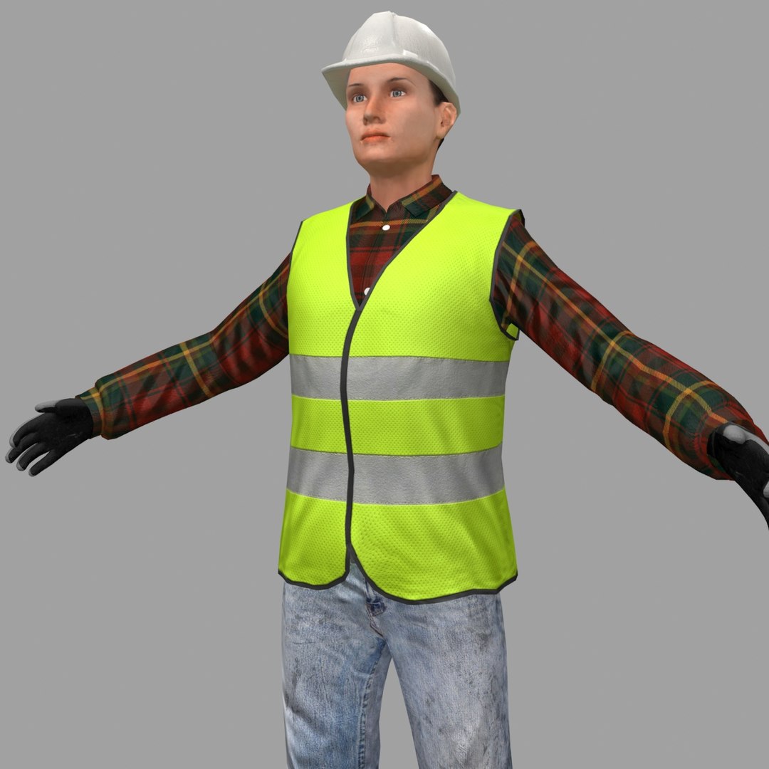 Female Worker 3D Model - TurboSquid 1403061