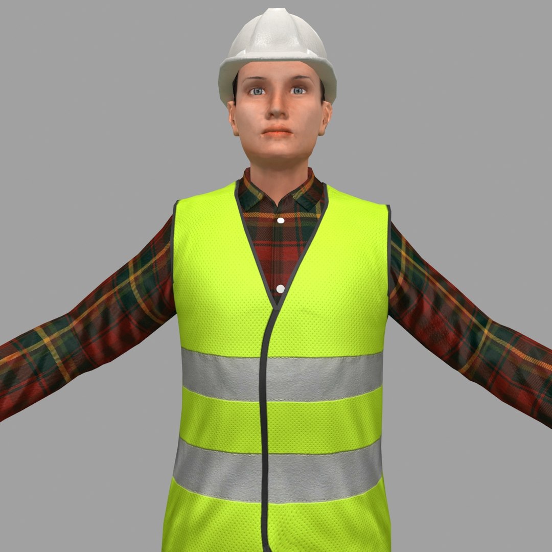 Female Worker 3D Model - TurboSquid 1403061