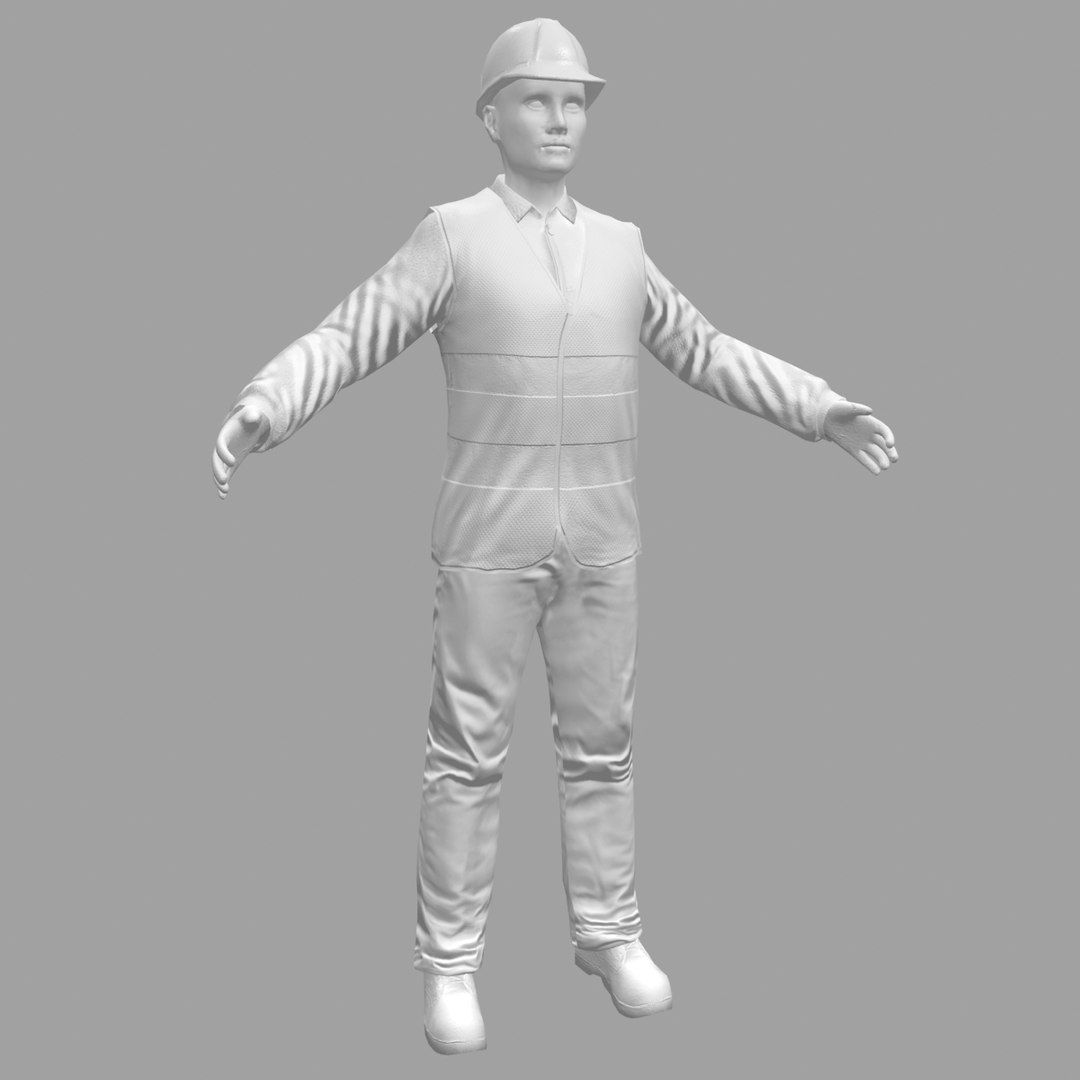 Female worker 3D model - TurboSquid 1403061