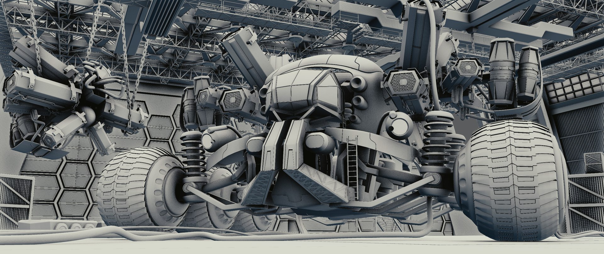 3D Scout Vehicle Sci-fi - TurboSquid 1168374