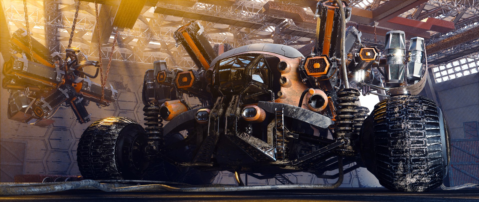 3D Scout Vehicle Sci-fi - TurboSquid 1168374