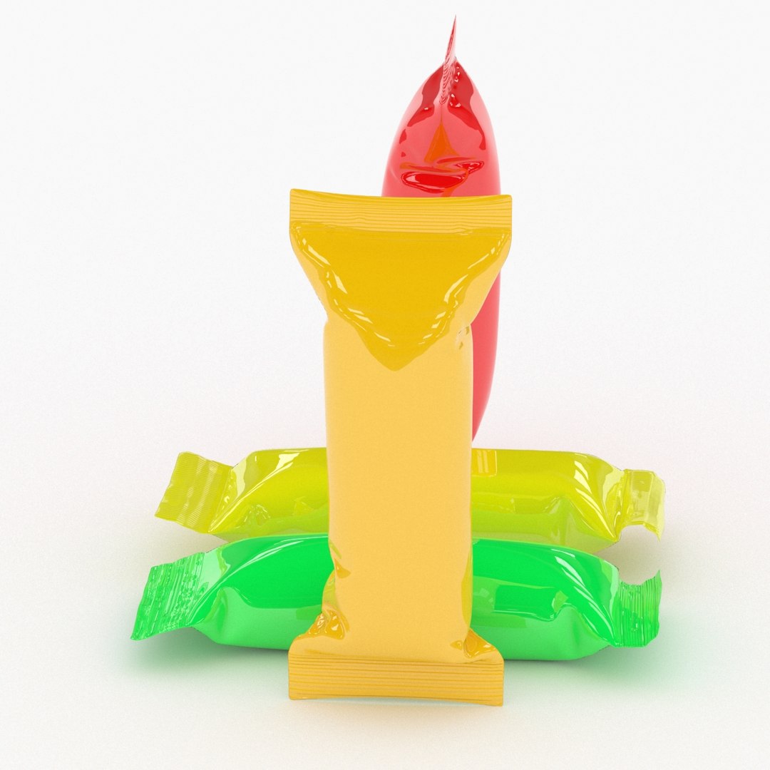 Candy Wrappers V1 3D Model - TurboSquid 1330995
