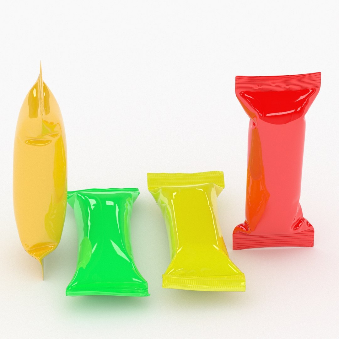 Candy Wrappers V1 3D Model - TurboSquid 1330995
