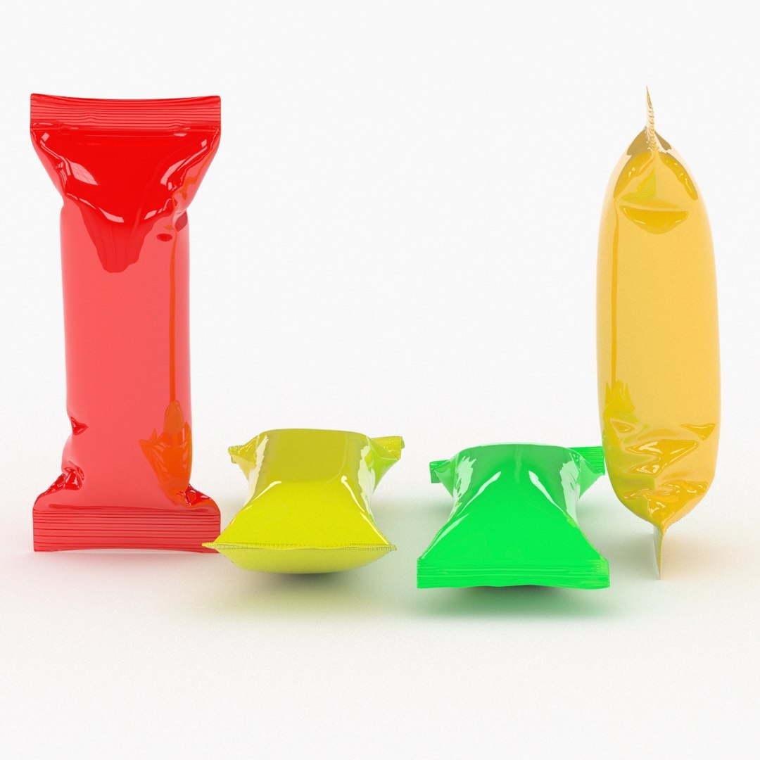 Candy Wrappers V1 3D Model - TurboSquid 1330995