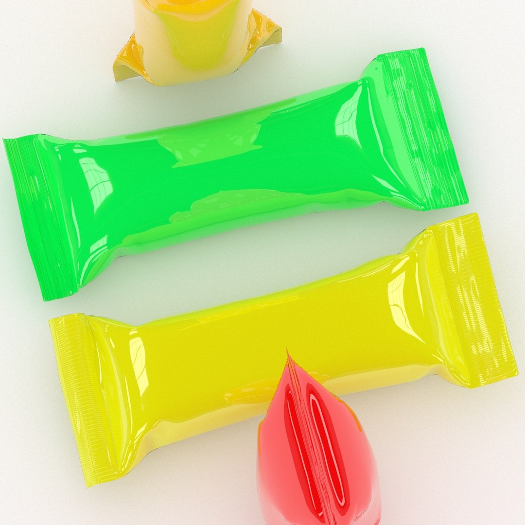 Candy Wrappers V1 3D Model - TurboSquid 1330995