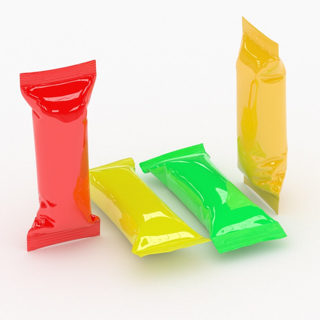 Candy Wrappers V1 3D Model - TurboSquid 1330995