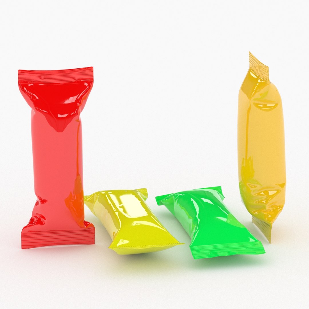 Candy Wrappers V1 3D Model - TurboSquid 1330995