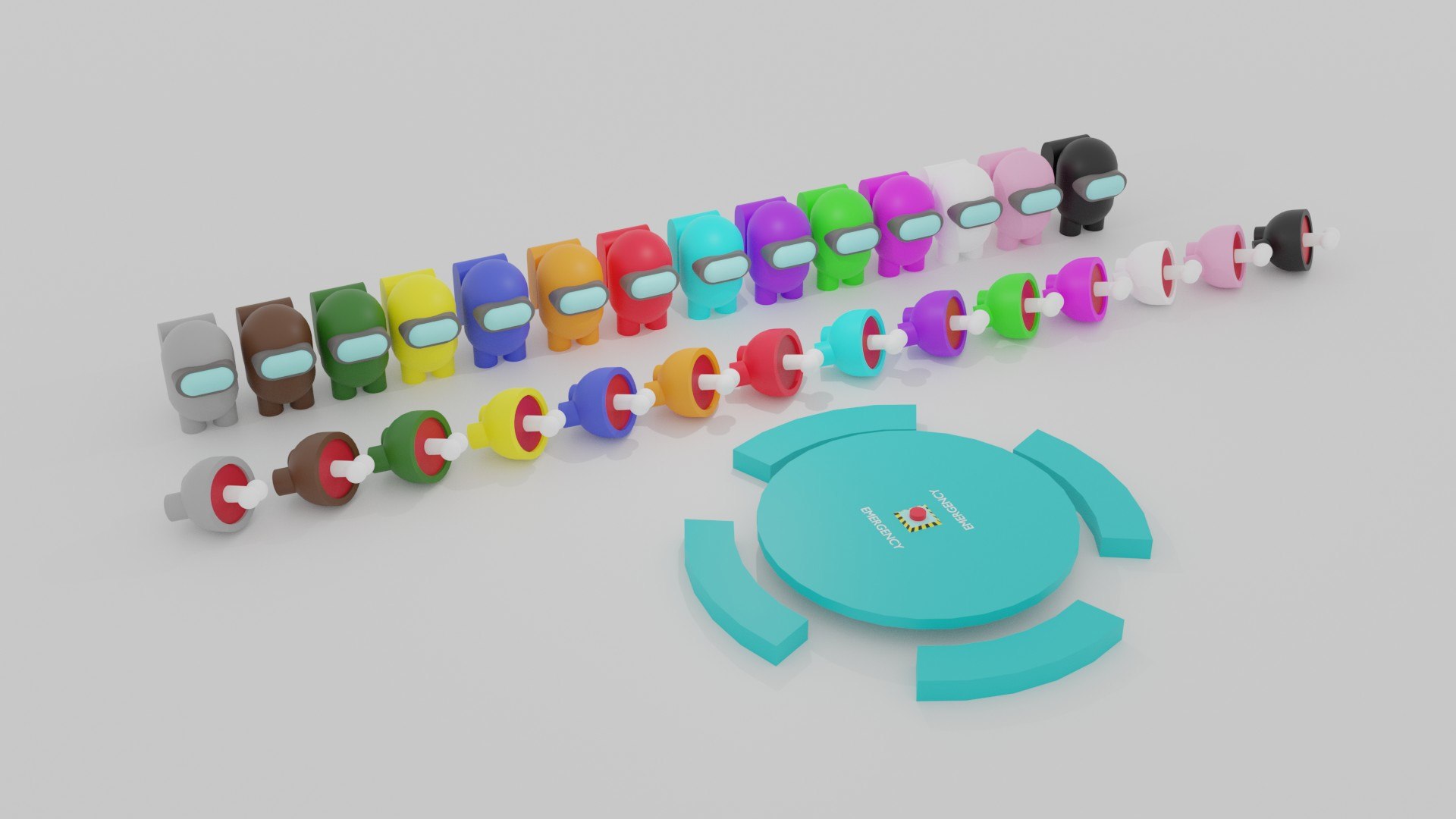 Among Us 29 Model Collection Model - TurboSquid 1921500