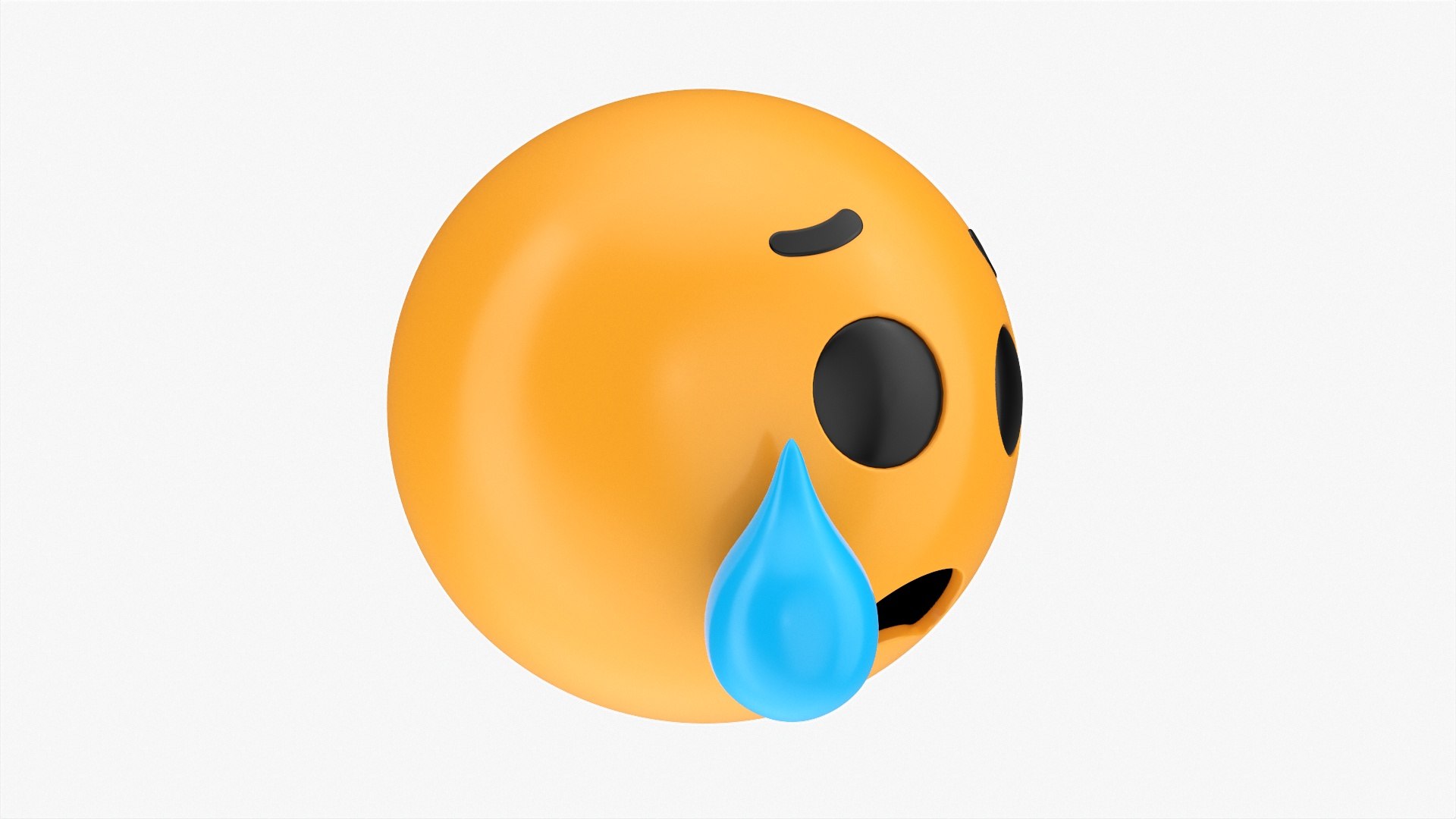 3D Emoji 072 Crying With Tear - TurboSquid 1818105