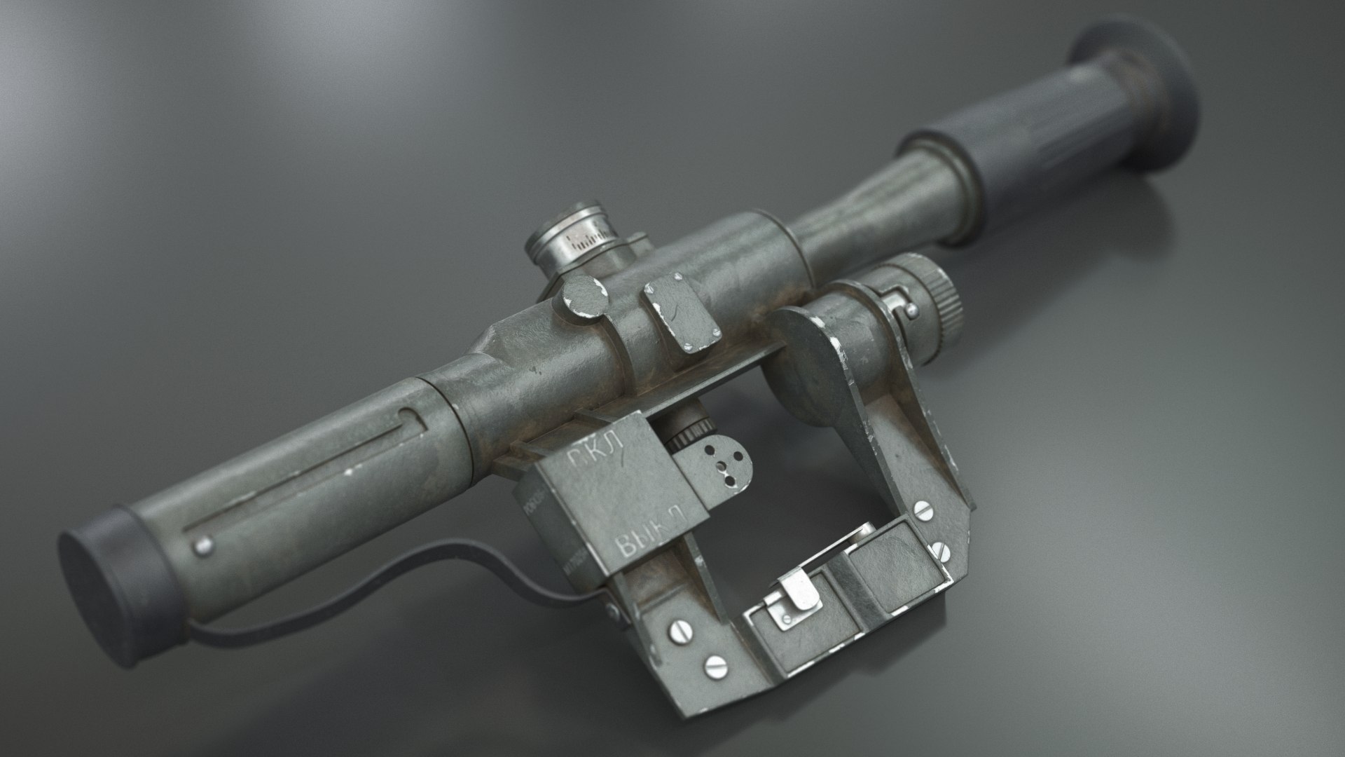 3D dragunov svd riflescope optics - TurboSquid 1338803