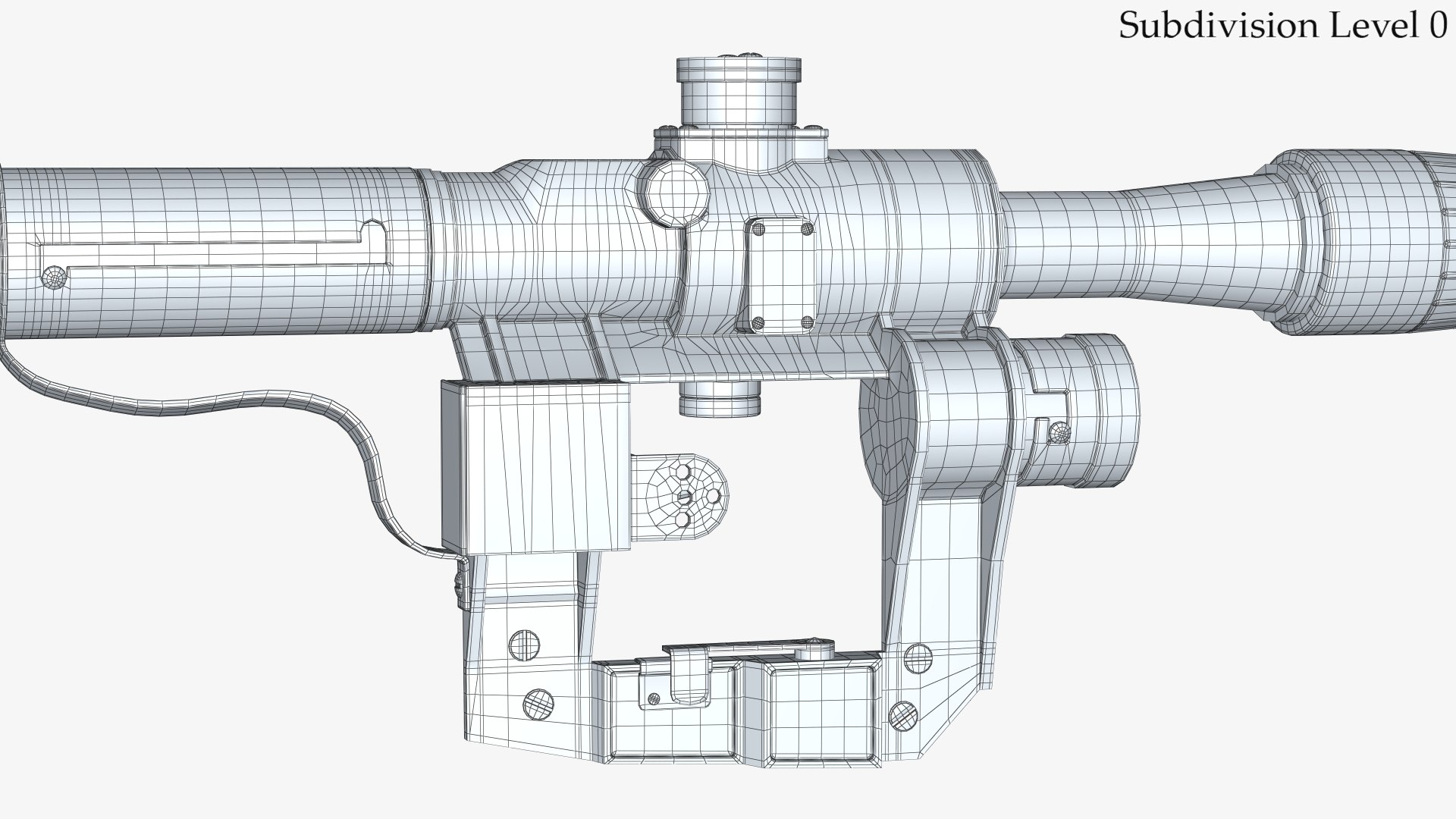 3D Dragunov Svd Riflescope Optics - TurboSquid 1338803