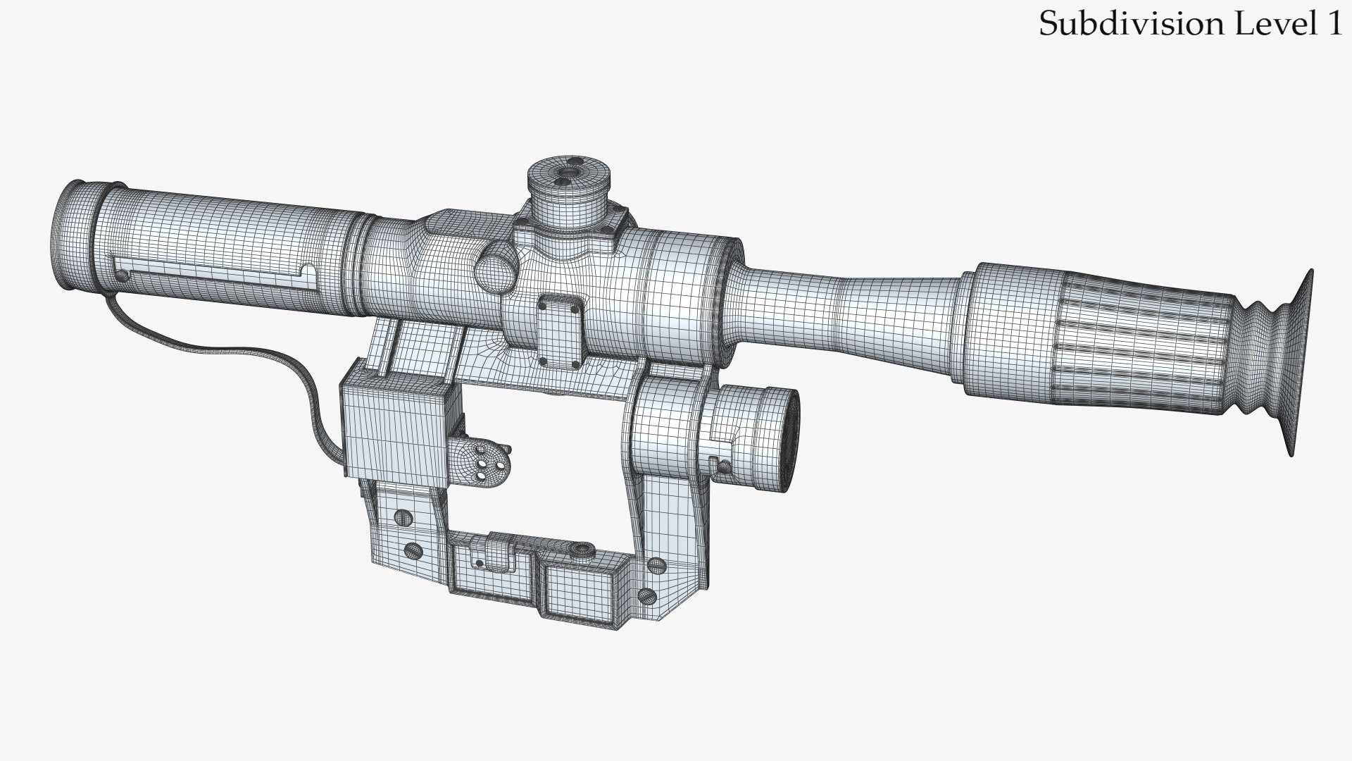 3D Dragunov Svd Riflescope Optics - TurboSquid 1338803