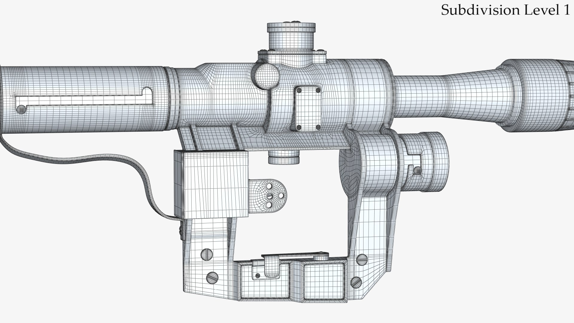 3D Dragunov Svd Riflescope Optics - TurboSquid 1338803