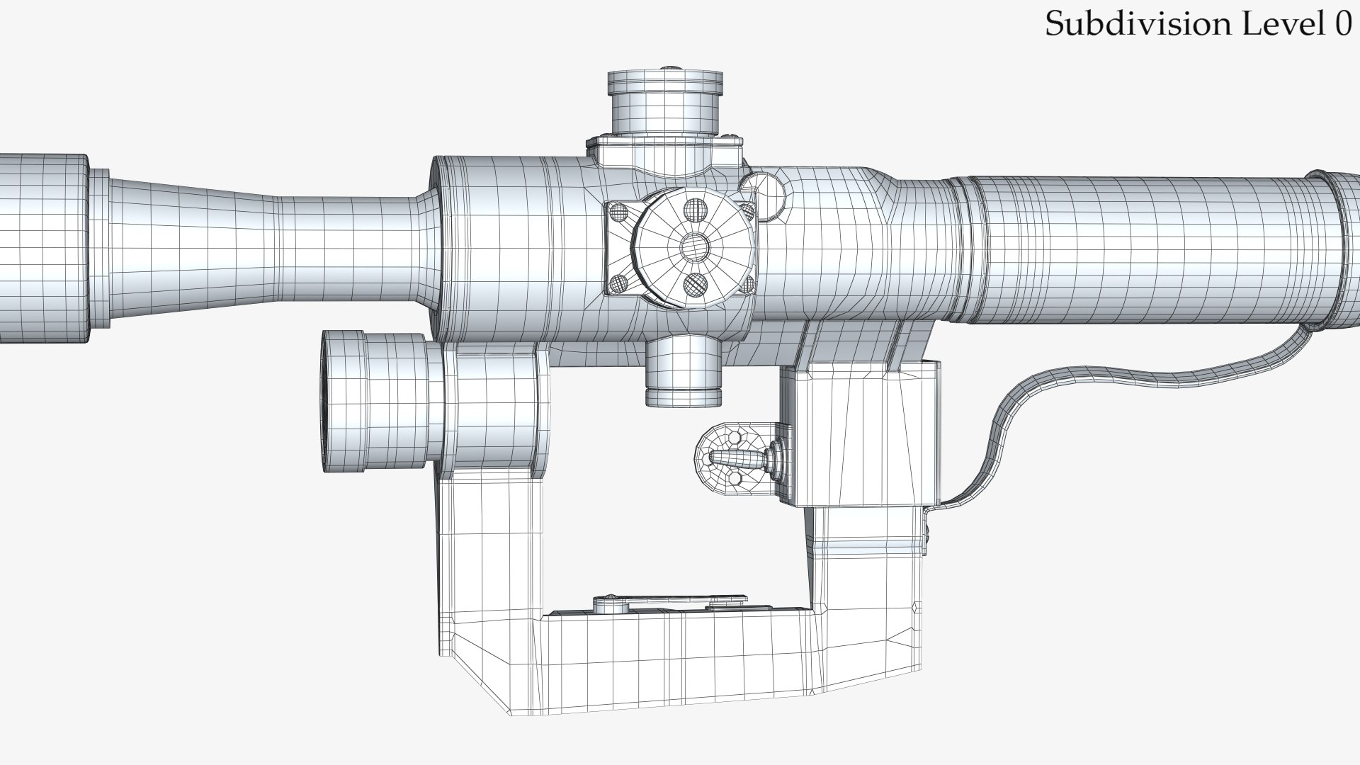 3D Dragunov Svd Riflescope Optics - TurboSquid 1338803