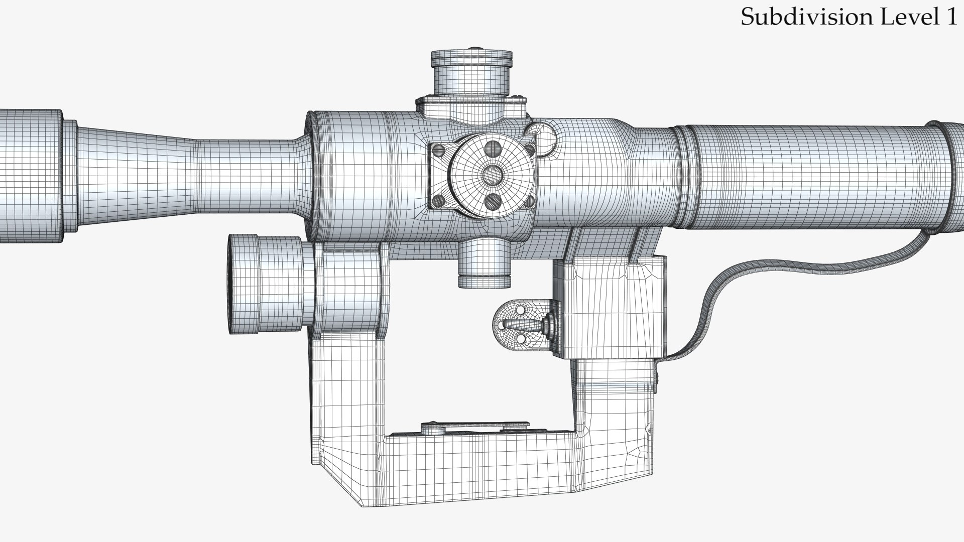 3D Dragunov Svd Riflescope Optics - TurboSquid 1338803