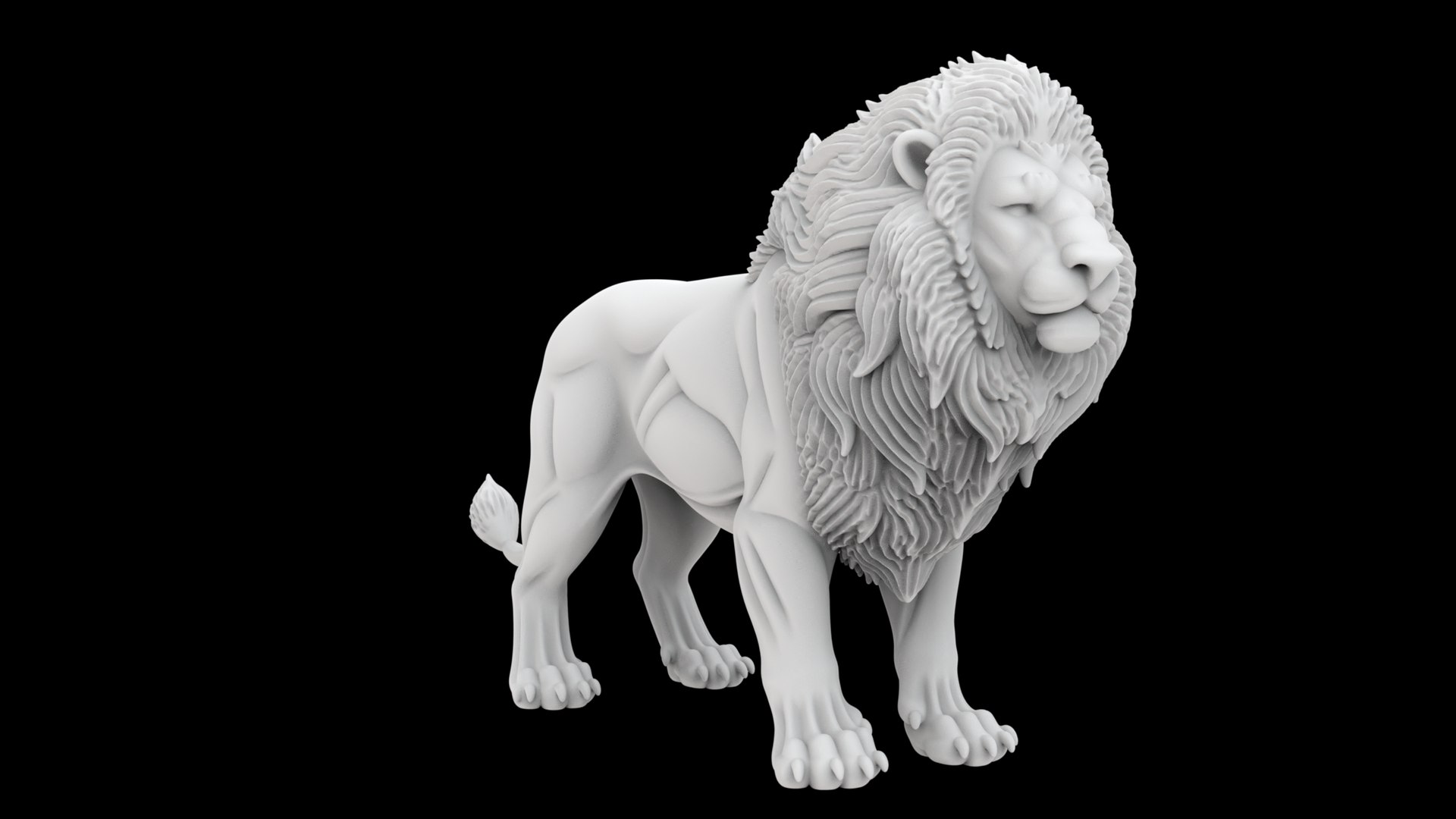 Majestic Lion 3D Print Model Wildlife 3D Model - TurboSquid 2445372