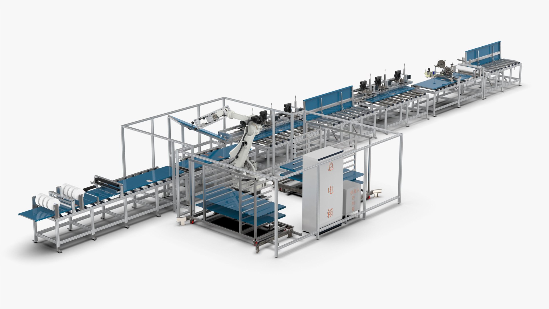 3D Model Automatic Hall Door Panel Assembly Line - TurboSquid 2248343