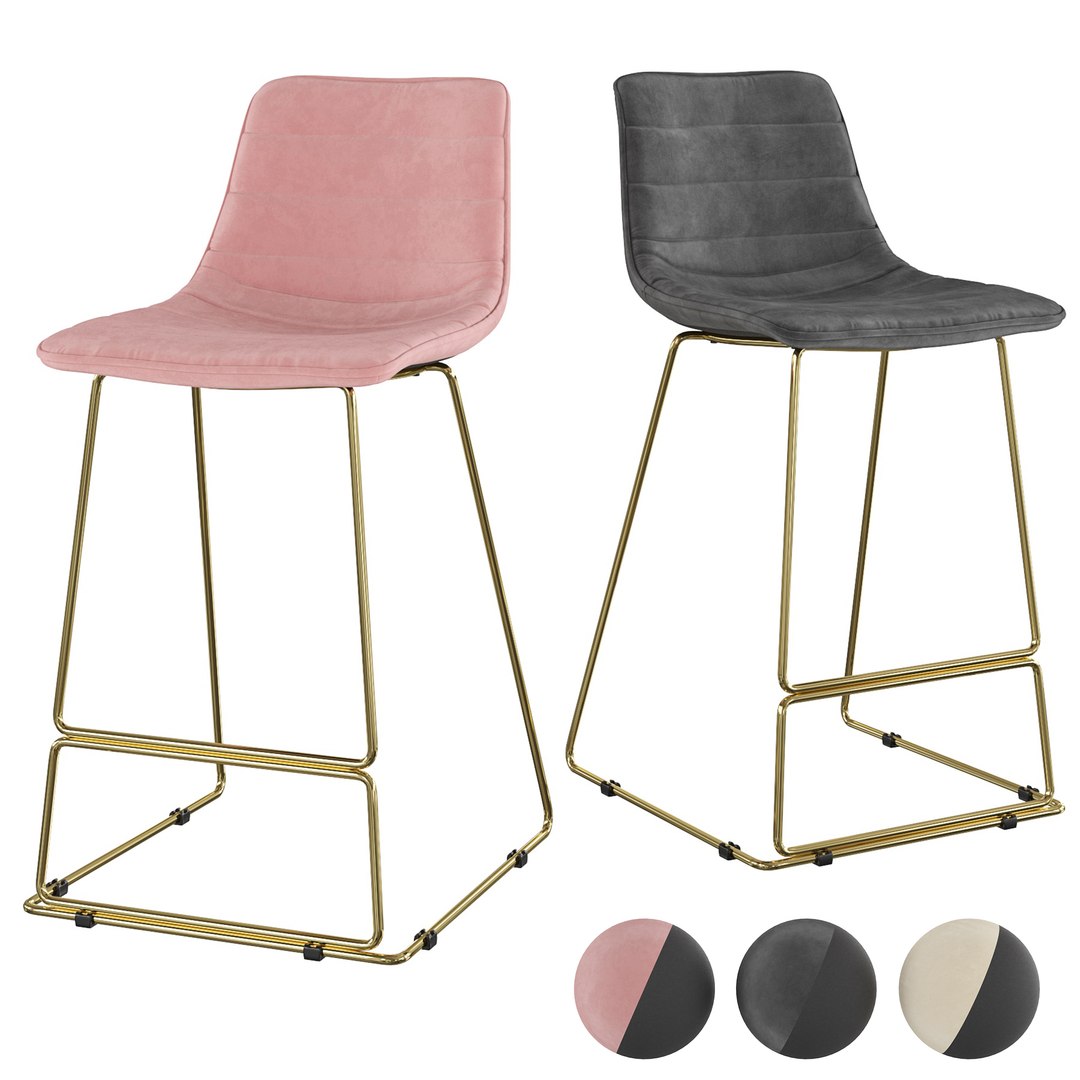 3D Roxanne Bar Stool - TurboSquid 1935576