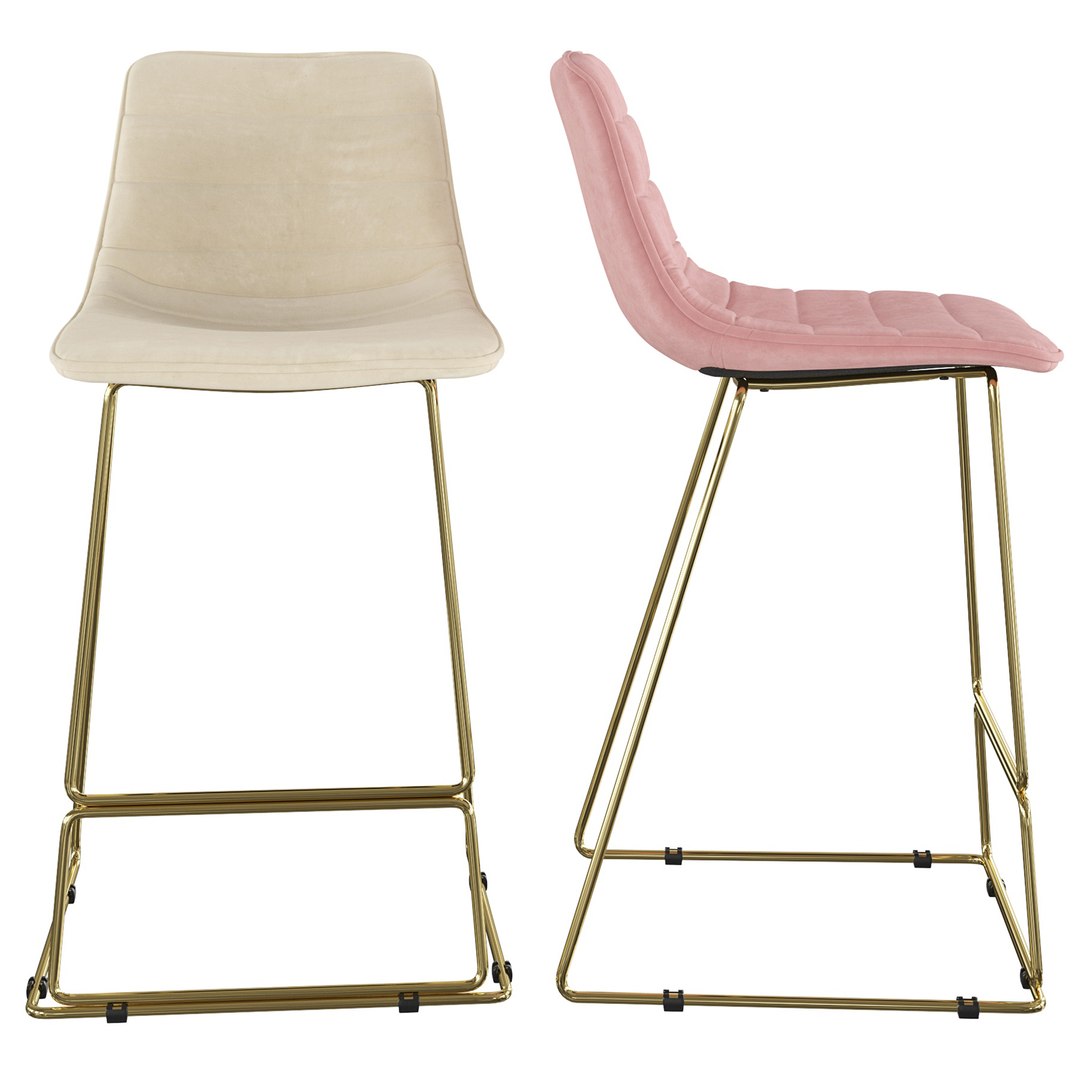 3D Roxanne Bar Stool - TurboSquid 1935576