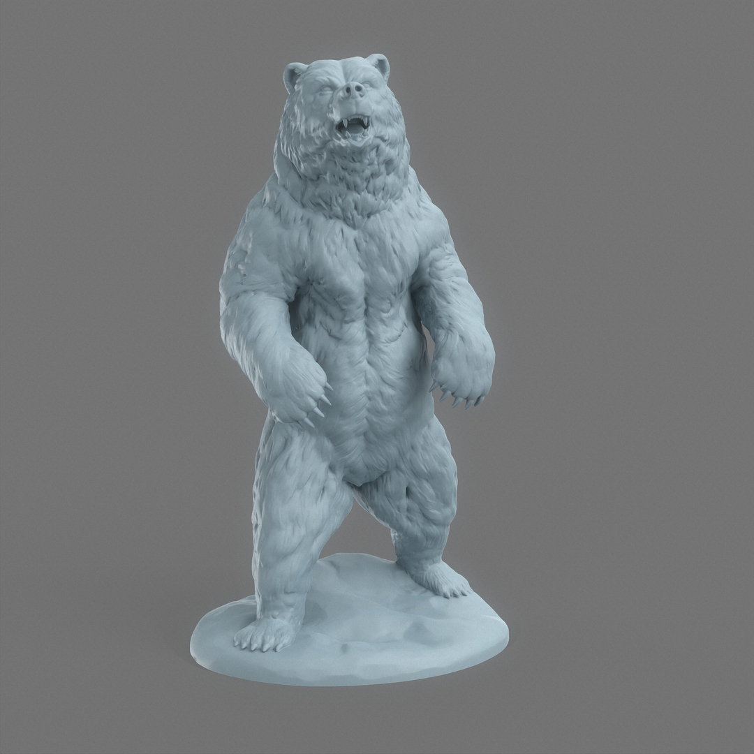 3D Bear Statue Print Ready - TurboSquid 1947372