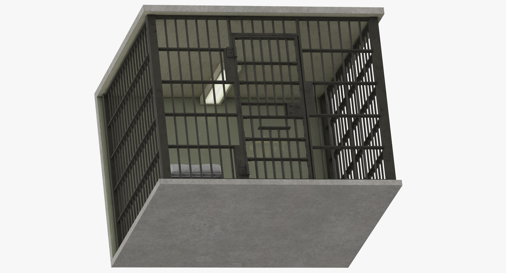 Jail Cell 01 3D Model - TurboSquid 1321636