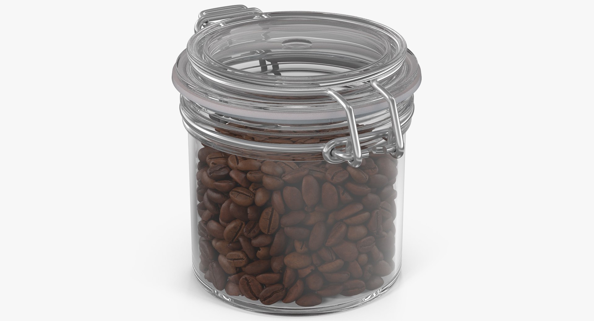 Coffee Beans Roasted Glass Jar 3D Model - TurboSquid 1430111