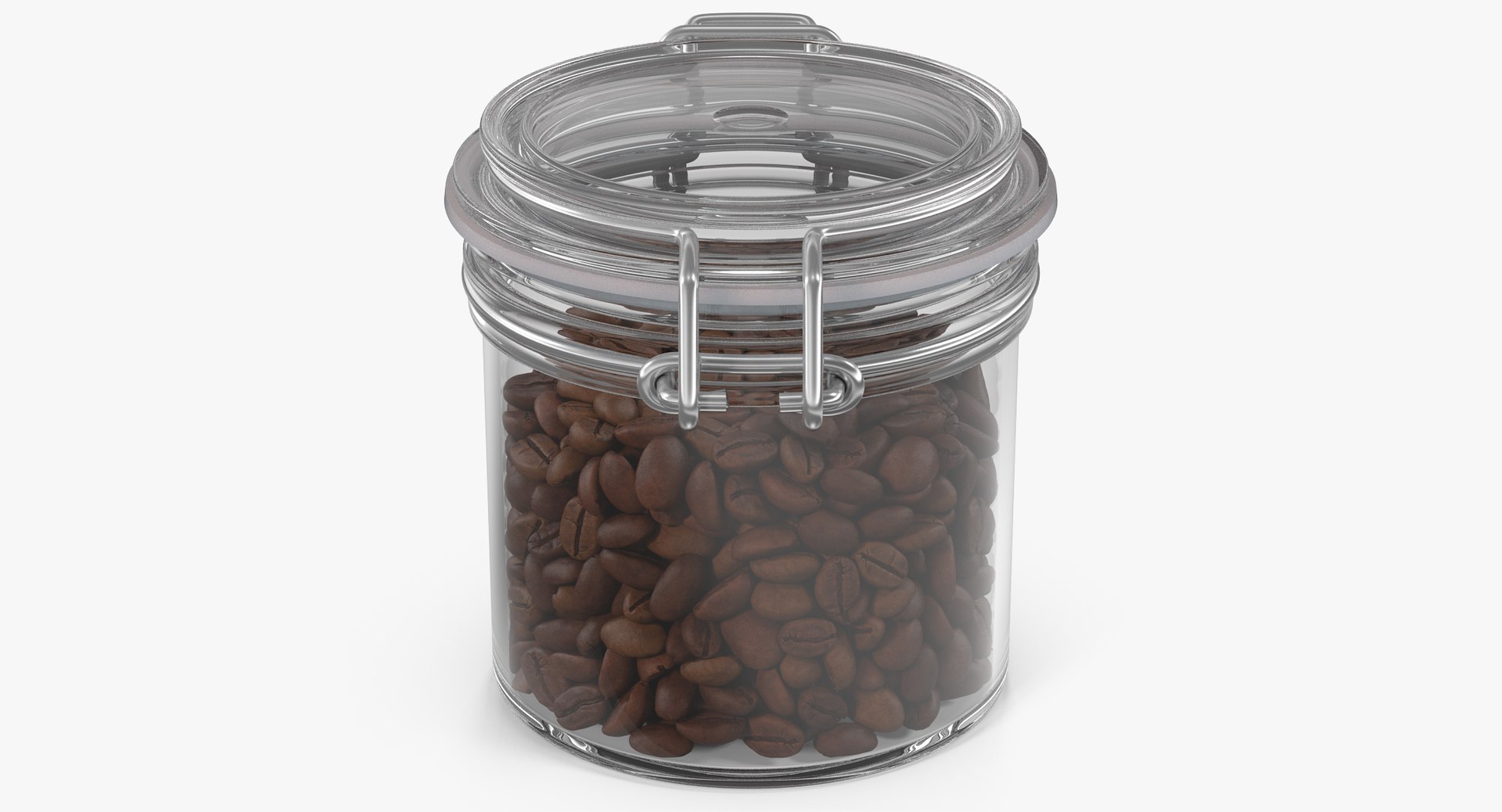 Coffee Beans Roasted Glass Jar 3D Model - TurboSquid 1430111