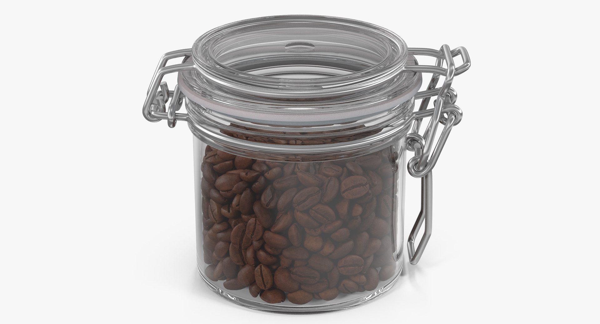 Coffee Beans Roasted Glass Jar 3D Model - TurboSquid 1430111