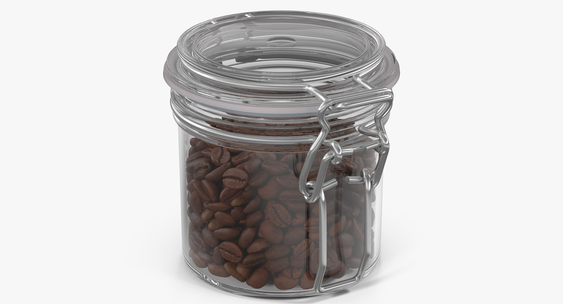 Coffee Beans Roasted Glass Jar 3D Model - TurboSquid 1430111