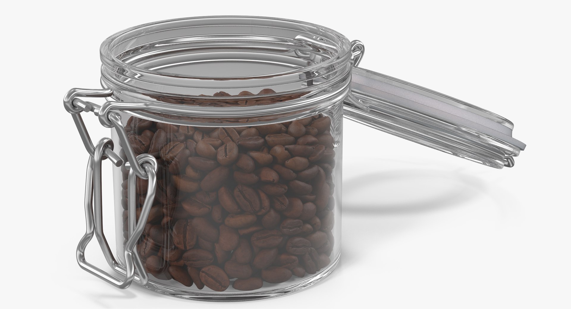 Coffee Beans Roasted Glass Jar 3D Model - TurboSquid 1430111